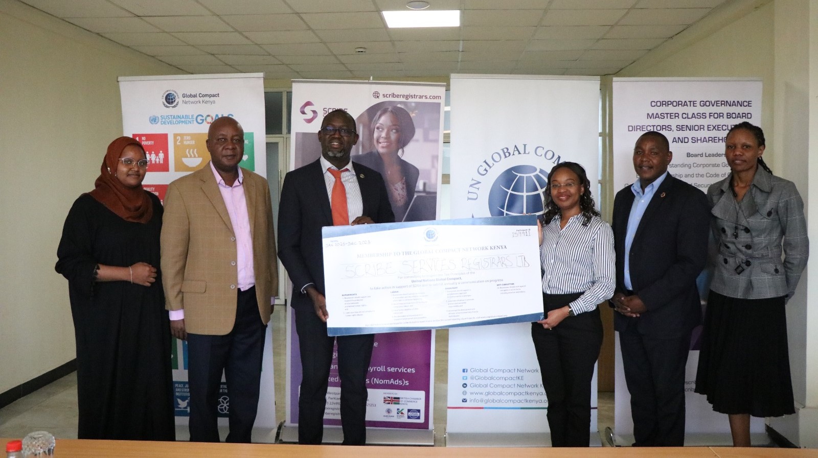 Scribe Services Registrars joins UN Global Compact | Global Compact Network Kenya